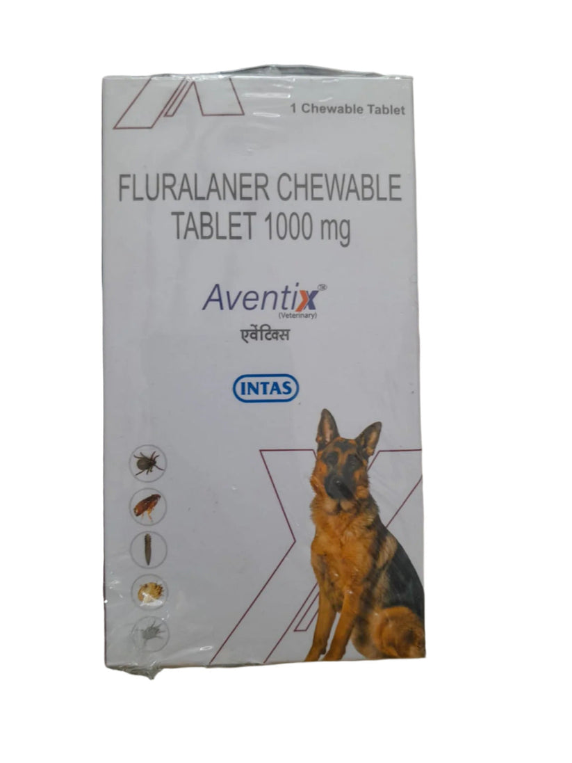 Aventix Fluralaner Chewable 1000 mg for Dogs – Flea & Tick Control ...