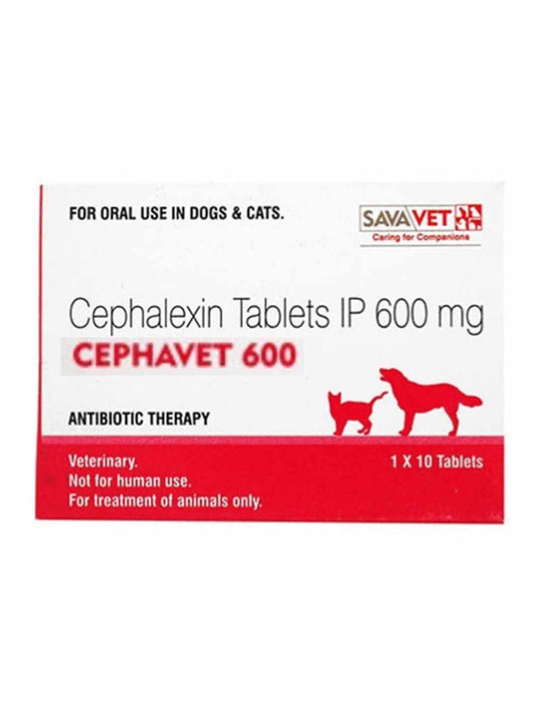 Sava CEPHAVET 600 TAB (1X10) TABLETS - Pet Central